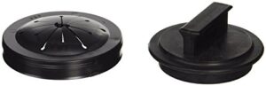 waste king moen 1025 amc kitchen products ez mount garbage disposal stopper and splash guard, black