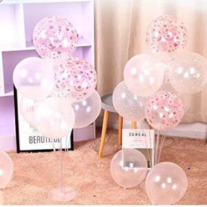 LANGXUN 2 Set 28" Height Table Balloon Stand Kit for Birthday Party Decorations and Wedding Decorations, Happy Birthday Balloons Decorations for Party and Christmas Balloon Decorations