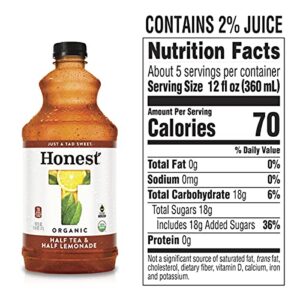 Honest Tea Half Tea and Half Lemonade, 59 Fl Oz (Pack of 8)