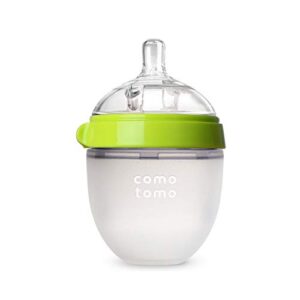 comotomo baby bottle, green, 5 oz