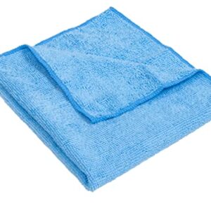 Quickie Microfiber Cleaning Cloth, 14 X 14 in., Blue, 24 Pack, Washable and Reusable, All-Purpose Towel/Wiper for Multi-Purpose Indoor/Outdoor Cleaning/Dusting/Polishing on Kitchen/Bathroom