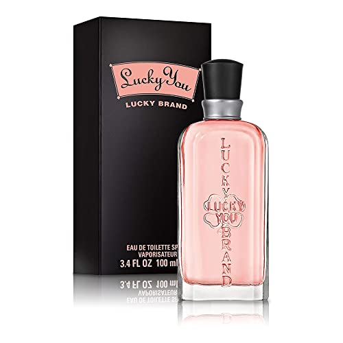 Women's Perfume Fragrance by Lucky You, Eau de Toilette Spray, Day or Night with Fresh Flower Citrus Scent, 3.4 Fl Oz