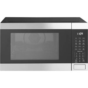 GE 3-in-1 Countertop Microwave Oven | Complete With Air Fryer, Broiler & Convection Mode | 1.0 Cubic Feet Capacity, 1,050 Watts | Kitchen Essentials for the Countertop or Dorm Room | Stainless Steel