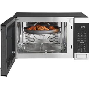 GE 3-in-1 Countertop Microwave Oven | Complete With Air Fryer, Broiler & Convection Mode | 1.0 Cubic Feet Capacity, 1,050 Watts | Kitchen Essentials for the Countertop or Dorm Room | Stainless Steel