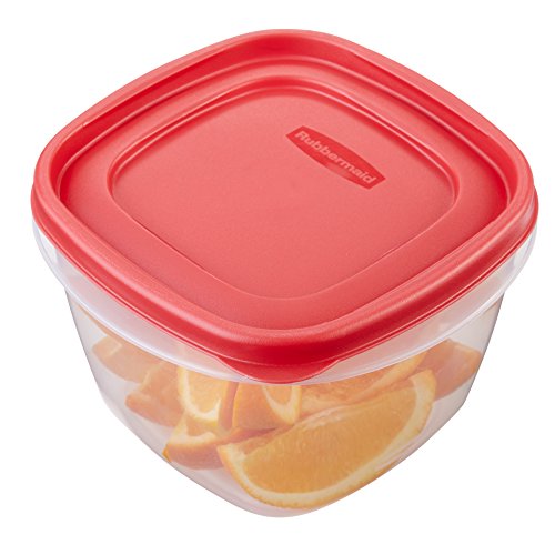 Rubbermaid Easy Find Lids Food Storage Containers, Racer Red, 42 Piece Set