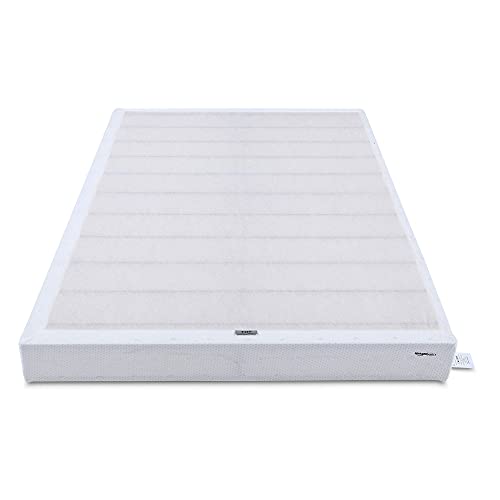 Amazon Basics Smart Box Spring Bed Base, 5-Inch Mattress Foundation - Full Size, Tool-Free Easy Assembly