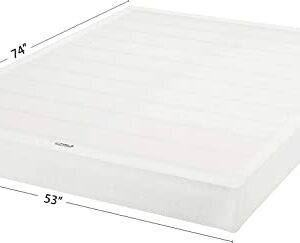 Amazon Basics Smart Box Spring Bed Base, 5-Inch Mattress Foundation - Full Size, Tool-Free Easy Assembly