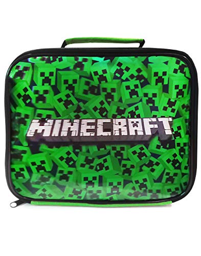 Minecraft Lunch Bag Set Creeper (Lunch Box, Water Bottle, Snack Pot)