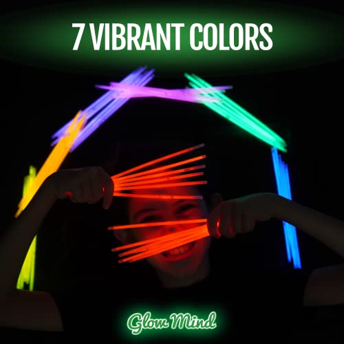 300 Ultra Bright Glow Sticks Bracelets and Necklaces - Halloween Glow in The Dark Party Supplies Decorations - Bulk 8" Glowsticks Party Favors Pack