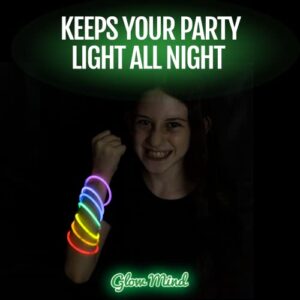 300 Ultra Bright Glow Sticks Bracelets and Necklaces - Halloween Glow in The Dark Party Supplies Decorations - Bulk 8" Glowsticks Party Favors Pack