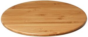 greenco bamboo lazy susan turntable spice rack, 10 inch premium bamboo, perfect for cabinets and pantries, neatly store & organize spices, condiments, and more