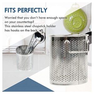 Utensil Drying Rack Chopstick Holder - Stainless Steel Silverware, Cutlery, Dish Drainer Basket for Dishwasher