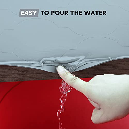 OLIBUY Under Sink Mat 34" x 22" Under Sink Mat for Waterproof Under Sink Mat for Kitchen,Silicone Under Sink Mats Protect Cabinet