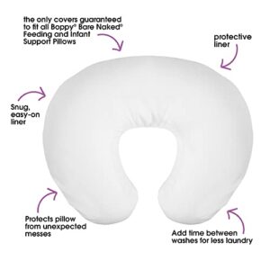 Boppy Protective Pillow Liner | Bright White Fabric | A Liner for Between Your Boppy Pillow and the Pillow Cover | Machine Washable and Wipeable