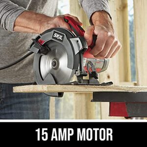 SKIL 15 Amp 7-1/4 Inch Circular Saw with Single Beam Laser Guide - 5280-01