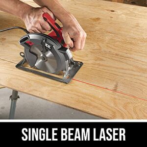 SKIL 15 Amp 7-1/4 Inch Circular Saw with Single Beam Laser Guide - 5280-01