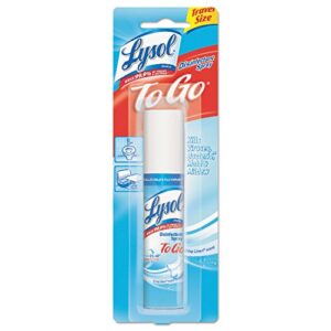 lysol to go disinfectant spray, crisp linen, travel size – 1 oz (pack of 4)