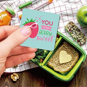 Lunch Box Notes for Kids, 60 Cute Design Positive Affirmation Lunch Box Cards for Kindergarten Kids - Inspirational & Motivational Love Notes for Lunchbox for Boys Girls( With Blank Space)