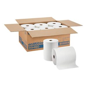 enmotion 10” paper towel roll by gp pro (georgia-pacific), white, 89460, 800 feet per roll, 6 rolls per case