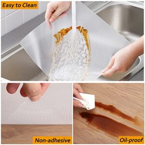 Anoak Shelf Liner Non Adhesive Drawer Liner, Non-Slip Kitchen Cabinet Liner Washable Refrigerator Liners Waterproof Fridge Liner Drawer Mat for Cupboard, Pantry Shelves, Bathroom (12 inches x 5 Feet)