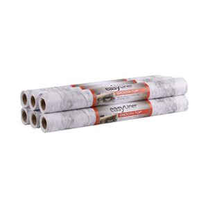 duck smooth top easyliner, 20-inch x 6 feet, x 6 rolls, grey marble