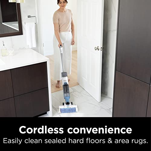 Shark AW201 HydroVac Cordless Pro XL 3-in-1 Vacuum, Mop & Self-Cleaning System with 2 Antimicrobial Brushrolls* & 2 Solutions for Multi-Surface Cleaning, for Hardwood, Tile, Area Rug & More, Tea Green