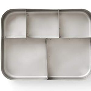 Bits Kits Stainless Steel Bento Box Lunch and Snack Container for Kids and Adults, 5 Sections