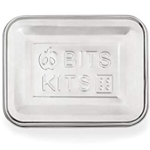 Bits Kits Stainless Steel Bento Box Lunch and Snack Container for Kids and Adults, 5 Sections