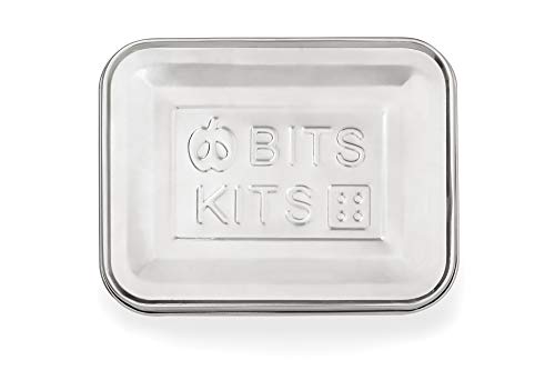 Bits Kits Stainless Steel Bento Box Lunch and Snack Container for Kids and Adults, 5 Sections