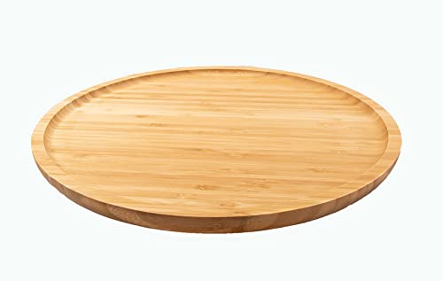 Mateda 12" Bamboo Lazy Susan Turntable for Pantry Cabinet or Table (12 inch)