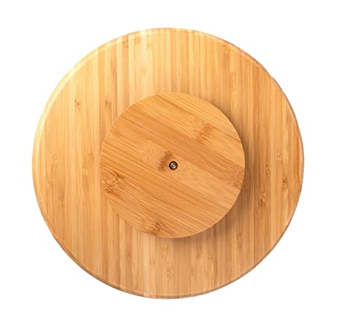 Mateda 12" Bamboo Lazy Susan Turntable for Pantry Cabinet or Table (12 inch)