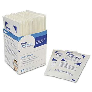 bruder hygienic eyelid cleansing sheets micro fine individually wrapped untreated sheets 35 count box