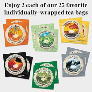 The Republic of Tea Premium Assortment of Teas & Herbs, 50 Tea Bags