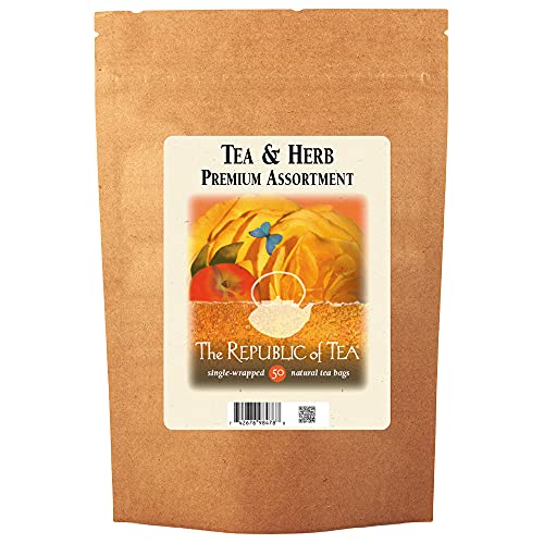 The Republic of Tea Premium Assortment of Teas & Herbs, 50 Tea Bags