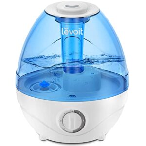 levoit humidifiers for bedroom large room (2.4l water tank), cool mist for home whole house, quiet for baby nursery, adjustable 360° rotation nozzle, ultrasonic, auto shut off, night light, bpa-free