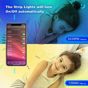 KEXU 65.6 ft Led Lights for Bedroom Led Strip Lights Led Light Strips with App Music Sync Lights for Bedroom Led Lights for Room Decoration