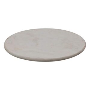 creative co-op marble, white lazy susan