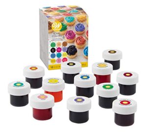 wilton icing colors 12-piece gel food coloring set