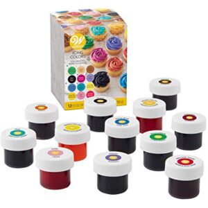 Wilton Icing Colors 12-Piece Gel Food Coloring Set