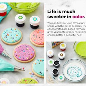 Wilton Icing Colors 12-Piece Gel Food Coloring Set