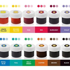 Wilton Icing Colors 12-Piece Gel Food Coloring Set