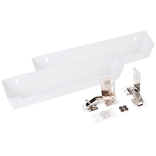 Hardware Resources TO14-R Wide Sink Tipout Tray Pack, White