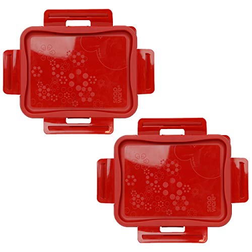 Snapware 7211R-PC 6 Cup Poppy Red Lids Compatible with Total Solutions Containers (Containers Sold Separately) - 2 Pack