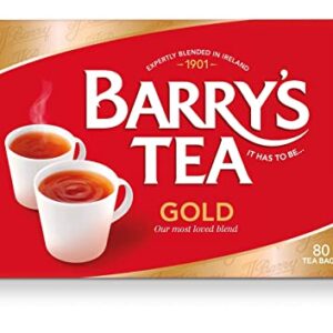 Barrys Tea Gold Blend Tea bags - 80 Count