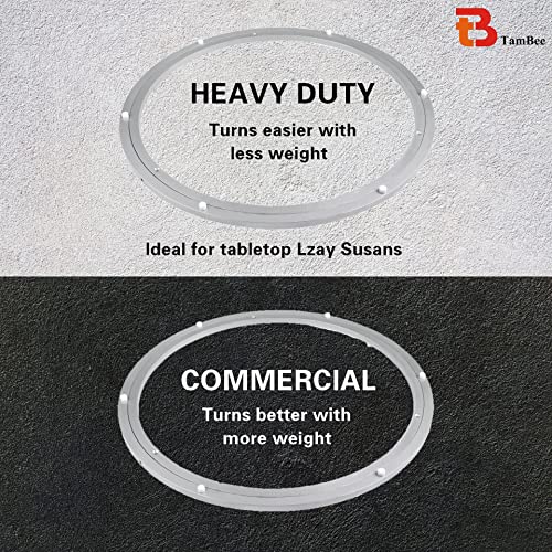 TamBee 18 Inch Lazy Susan Hardware Aluminum Bearing Metal Rotating Turntable Bearing Swivel Plate Hardware Lazy Susan Bearing Lazy Susan Parts Lazy Susan Mechanism Lazy Susan Kit Lazy Susan Base Only