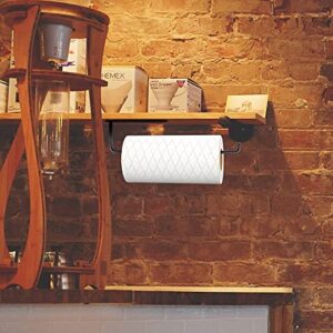 Adhesive Paper Towel Holder SUS304 Stainless Steel Kitchen Tissue Roll Holder Wall Mounted Paper Holder Under Kitchen Cabinet for Shower Bathroom