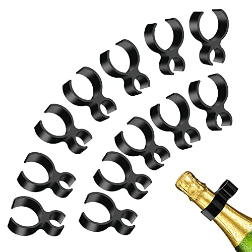 12 Pieces Champagne Bottle Clips for Sparklers, Champagne Bottle Extender Clips Sparklers,Champagne Sparkler Holders Clips for Candel Birthday Wedding Party Supplies