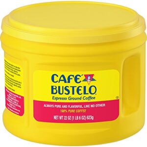 cafe bustelo espresso ground coffee, dark roast, 22