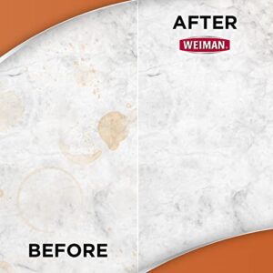 Weiman Granite Cleaner Polish and Protect 3 in 1 - 2 Pack - Streak-Free, pH Neutral Formula for Daily Use on Interior & Exterior Natural Stone