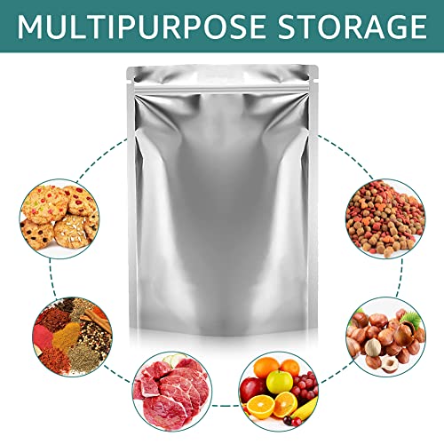 30 PCS 1 Gallon Mylar Bags - 9.4 Mil Mylar food Storge Bags - 14"x10" Stand-Up Resealable Mylar Ziplock Bags for Long Term Food Storge